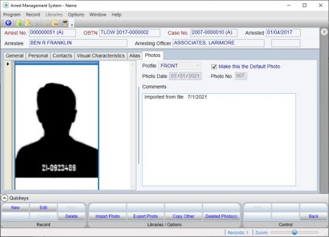 RMS – Arrest/Booking System | Larimore Associates - Customized Public ...